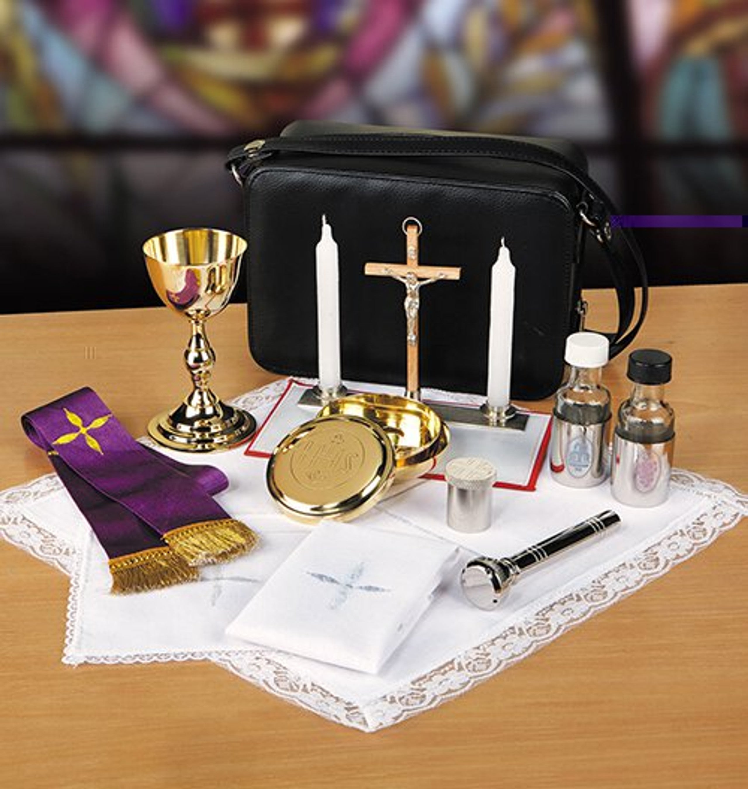 Last Supper Holy Water Pot with Sprinkler – Catholic Source