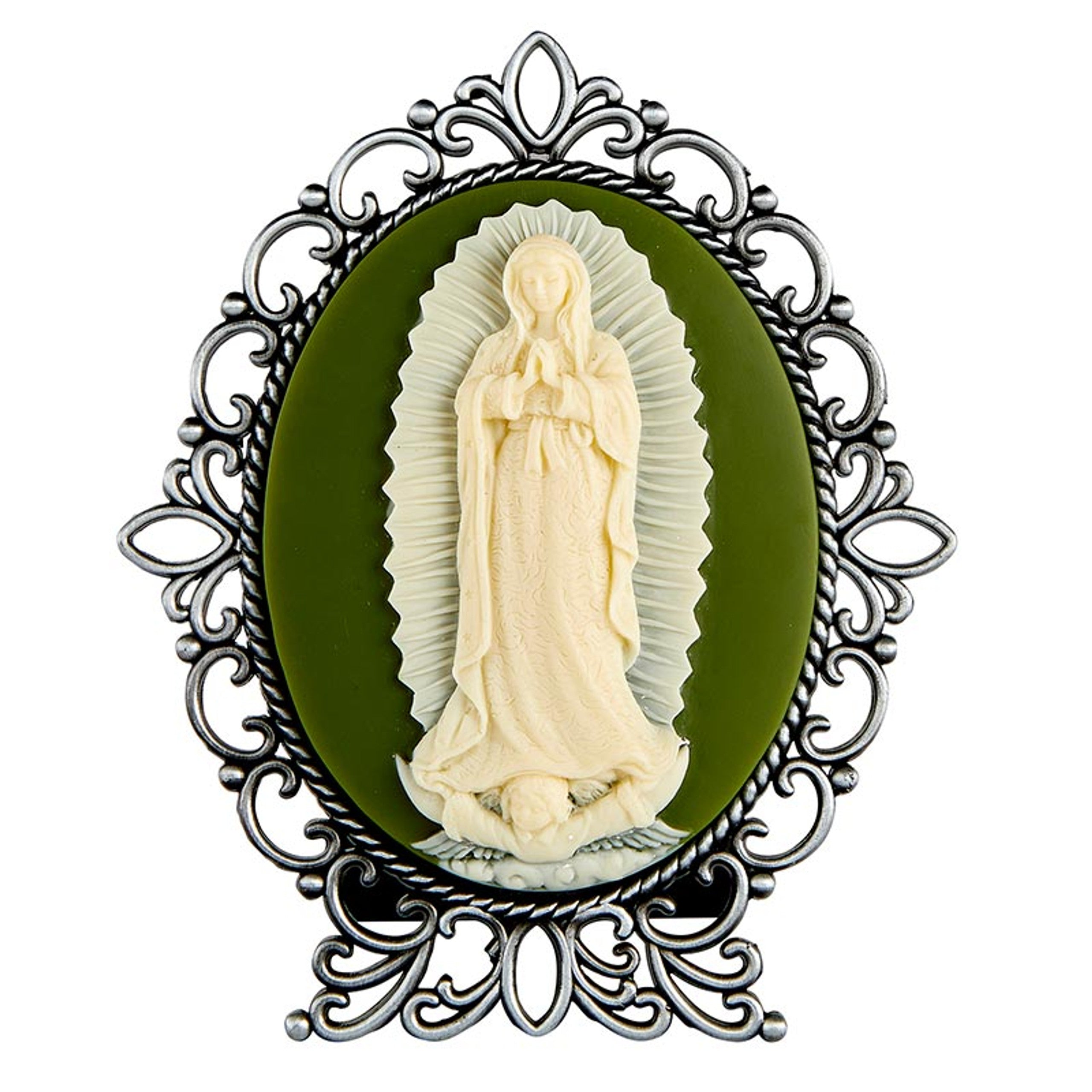 Our Lady of Guadalupe Cameo Desk Stand – Catholic Source