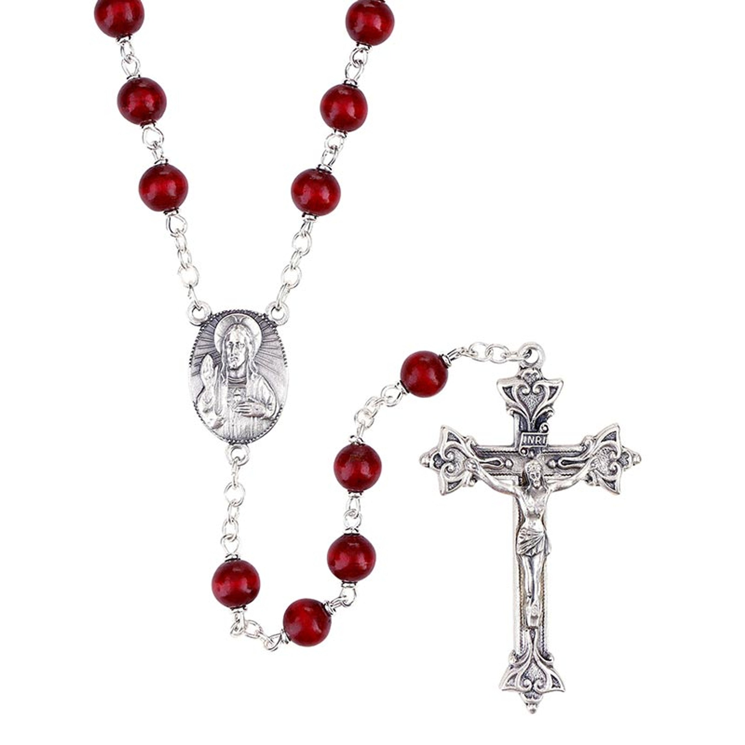 Rose Wood Lock-Link Rosary – Catholic Source
